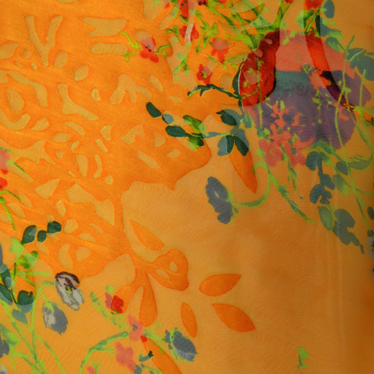 Burnout Silk Chiffon – Queen Textiles Inc.